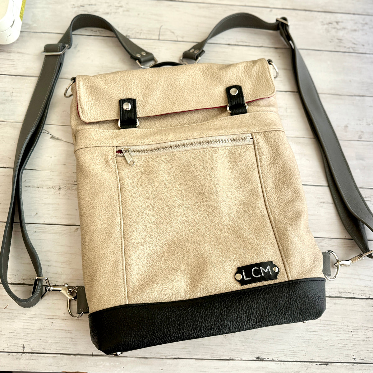 Backpack in Wheat, Onyx, Steel – Jenny N. Design