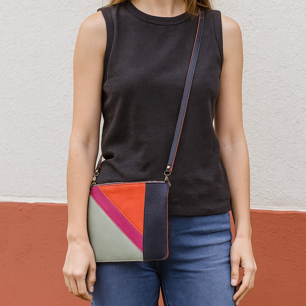 Crossbody Pouch in Retro Patchwork 3 – Jenny N. Design