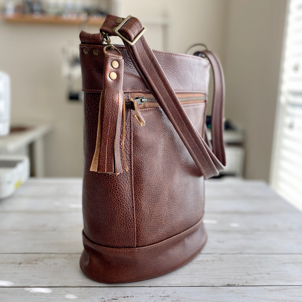 Bucket bag leather - Classic Duffle - Jenny N. - American Handmade ...