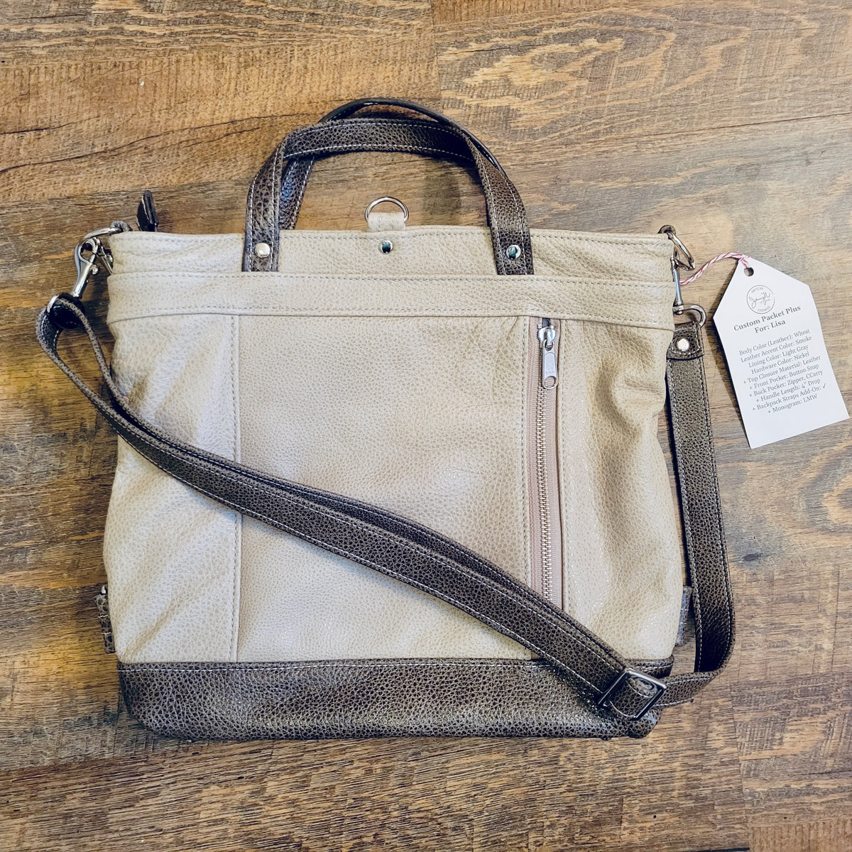 Packet Plus in Wheat, Smoke, Backpack Upgrade – Jenny N. Design